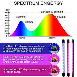 XINBAOHONG Grow Lights 10 Dimmable Levels Plant Grow Lights with 3 Modes Timing Function for Indoor Plants