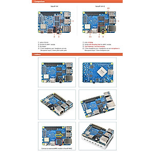 NanoPi M4V2 ARM Single Board Computer Rockchip RK3399 Mini PC Support Android 8.0 Linux OpenCV 4.1, Bundle with 8G eMMC Module