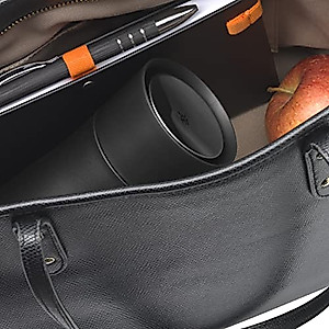 WMF Insulated Thermos Flask, 0.35 L, Height 22 cm/Diameter: 7.4 cm, Automatic Closure, 360° Drink Opening, Black