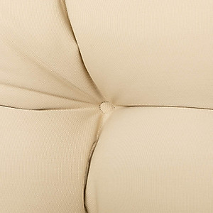 ARTPLAN Outdoor Cushions of Adirondack Chair with High Back Wicker Tufted Pillow for Outdoor Furniture Set of 1, 44"X21"X4", Beige