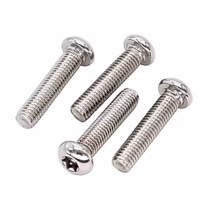 cSeao 10pcs M8 25mm Torx in Pin Button Head Security Screws, Tamper Proof Screws, Plain Finish, 18-8 / A2-70 304 Stainless