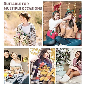 YSense Women's Long Plaid Blanket Scarf Chunky Oversized Winter Fall Warm Scarf Big Tartan Scarves Wrap Shawl Ladies Gifts