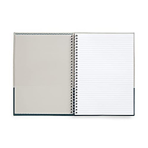 TRU RED 24383525 Medium Hard Cover Ruled Notebook, Gray/Teal