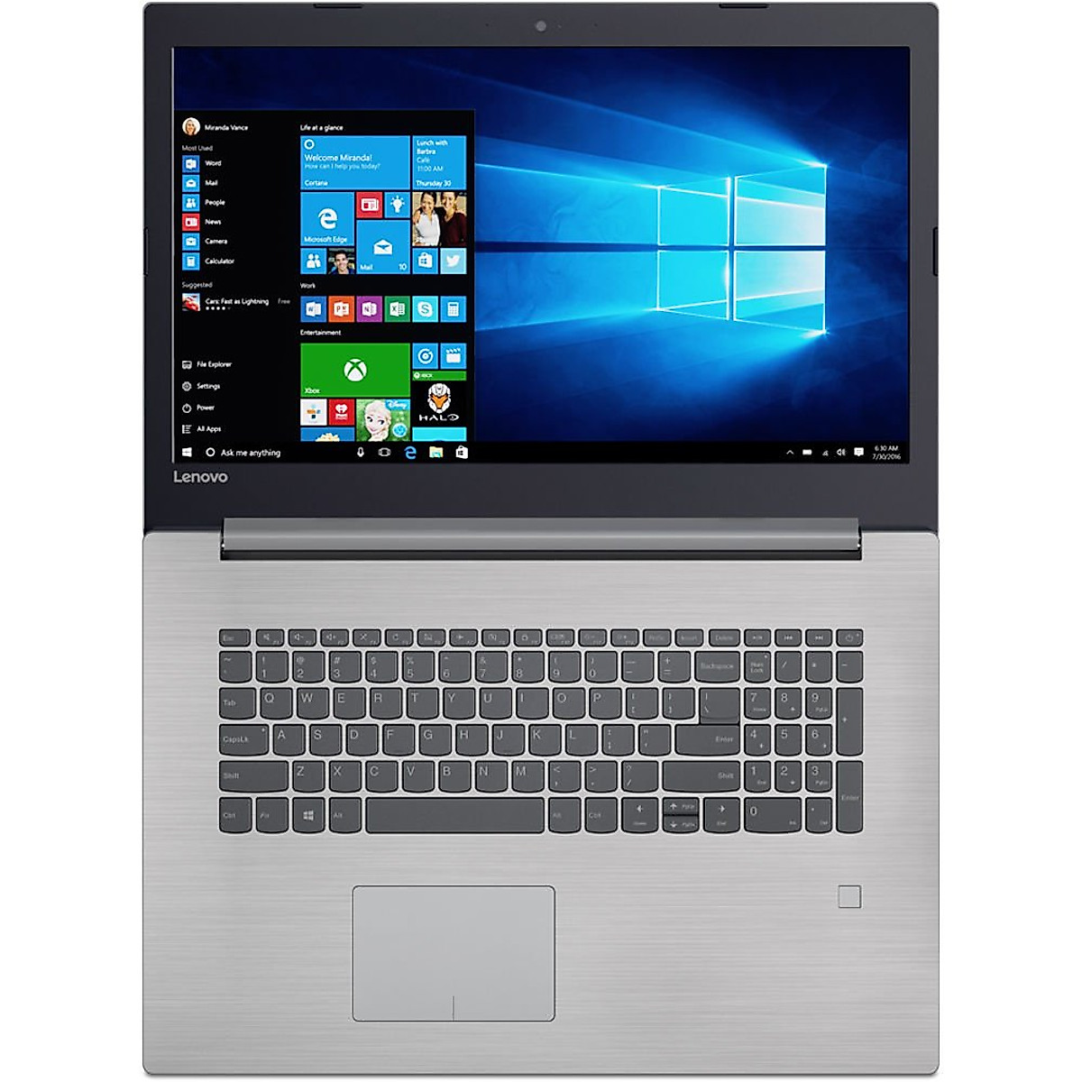 Lenovo 17.3" 320 Series Business Laptop, Intel Core i5-7200U 2.5 Ghz, 512GB SSD, 8GB DDR4, DVD+RW, 802.11ac Wi-Fi, Bluetooth 4.1, HDMI, USB C, Ethernet, Dolby Audio, Card Reader, Win 10