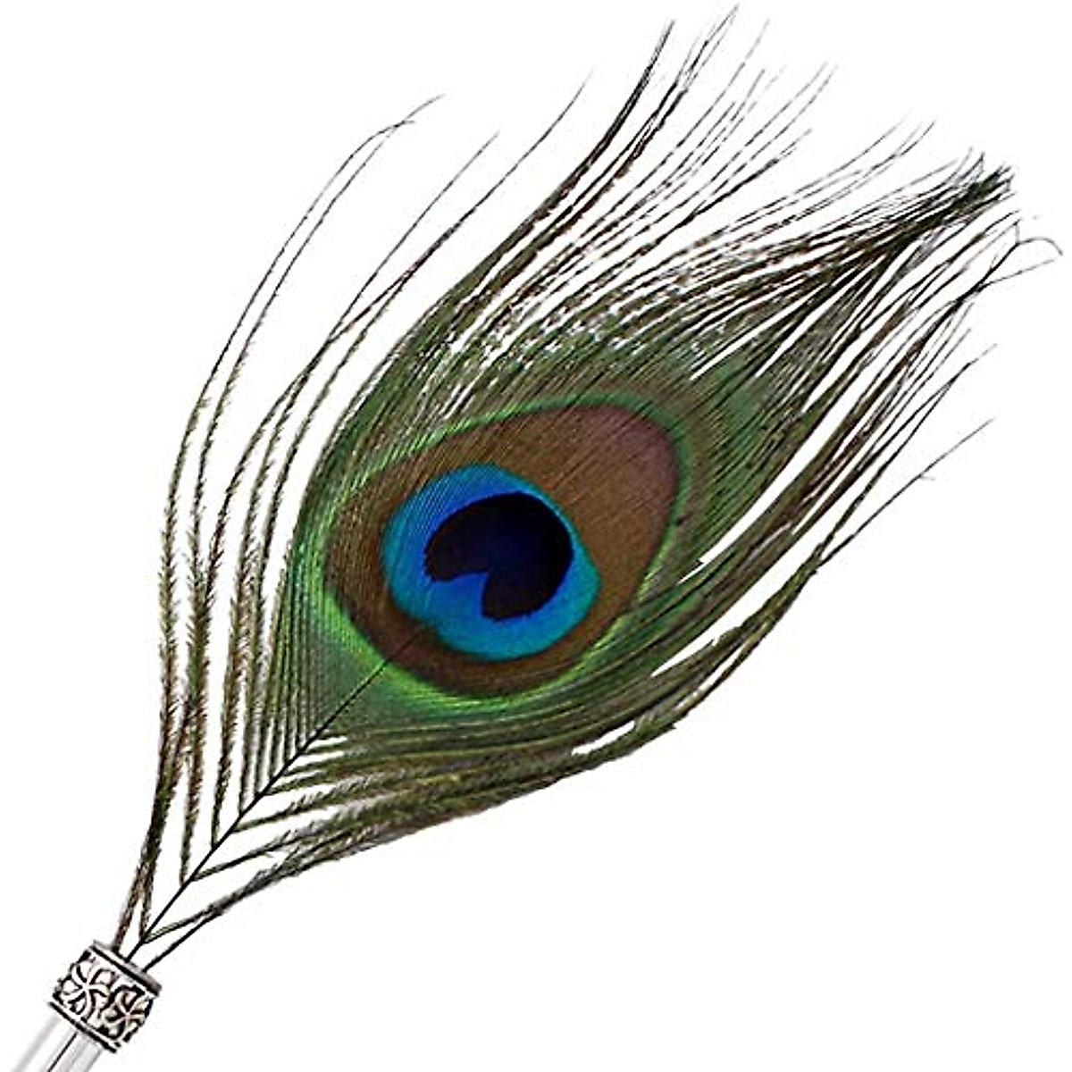 Peacock Feather Quill Pen Calligraphy Writing Dip Pen with Ink for Kids Friends, Write Smoothly, Birthday Wedding Gift Set