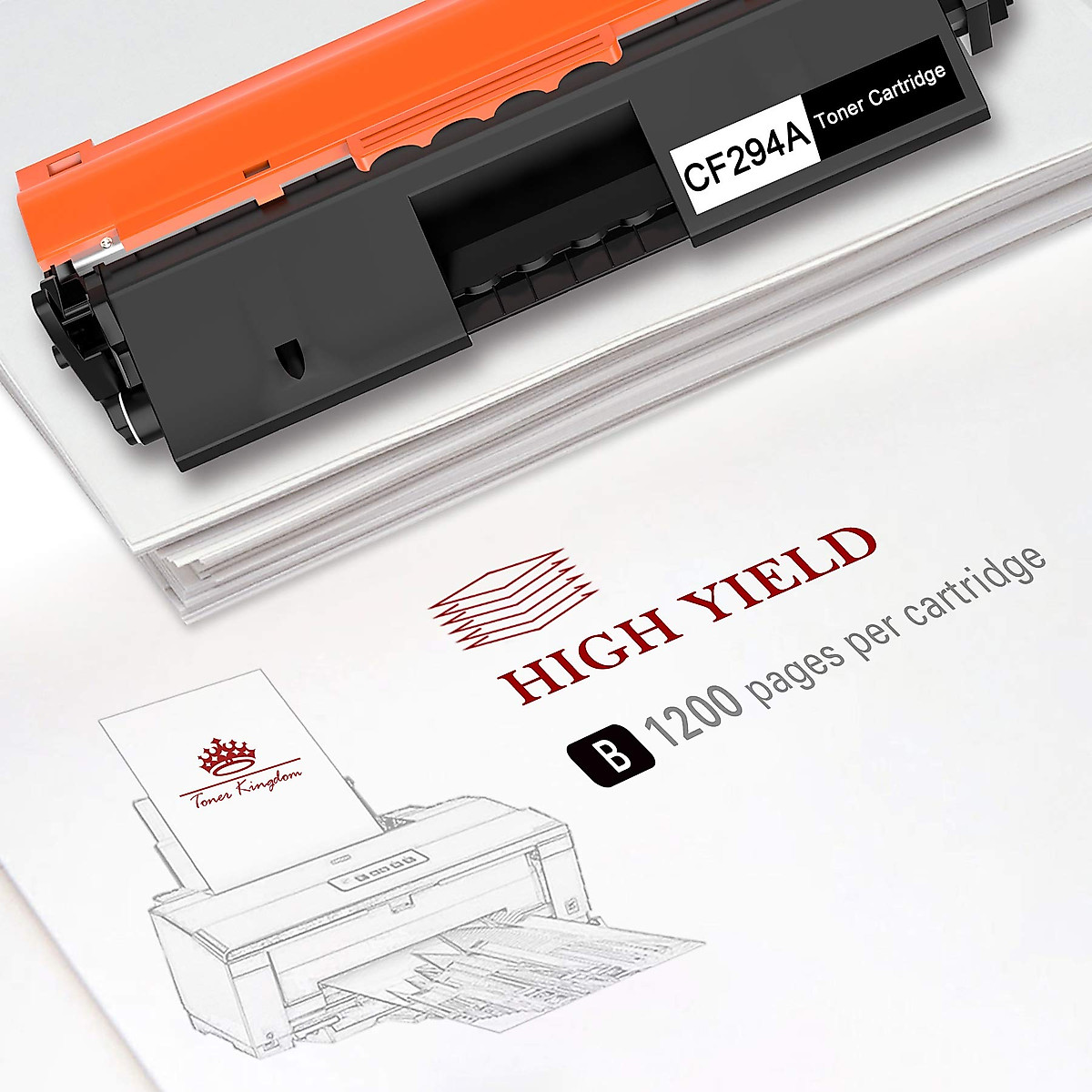 Toner Kingdom Compatible Toner Cartridge Replacement for HP 94A CF294A to Use with HP M118dw MFP M148dw M148fdw M149fdw M148 M118 M149 Toner Printer (Black, 2 Pack)