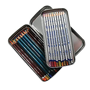 Derwent Pencil Tin (2300582) , Silver, 1 Count (Pack of 1)
