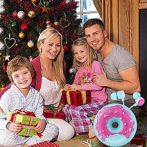 QearFun Donut Earbuds for Kids, Cute Earbud & in-Ear Headphones Wired Gift for School Girls and Boys with Microphone and Lovely Earphones Storage Case