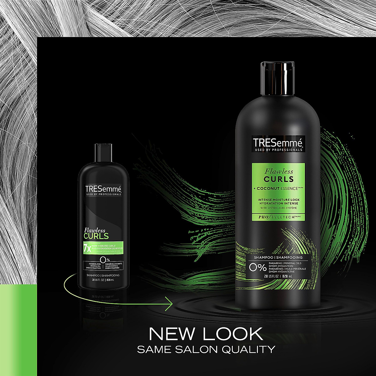 TRESemmé Pro Care Curls Shampoo and Conditioner Set Plus Flawless Curls Leave-In Conditioner Spray with Coconut Oil - Sulfate-Free Shampoo & Conditioner, Hair Care Gift Set for Women (3 Piece Set)