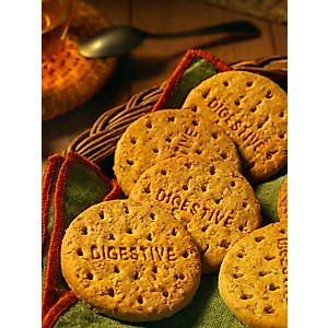 Mcvitie's Digestives Crunchy Wheat Biscuits Cookie - (4 Pack) England's Favourite. Best of British Biscuit Packed By Zuvo. Sweet, Wheat Taste, Crumbly Texture, And Renowned Suitability For Dunking, No Artificial Flavors or Colors - 400g