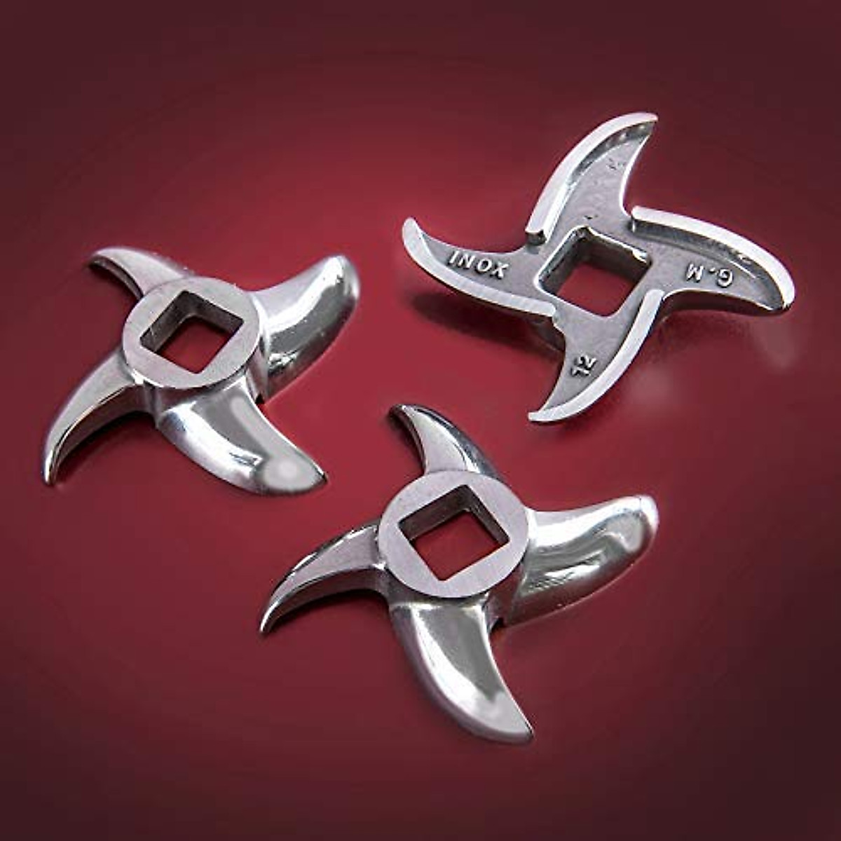 STX Megaforce 3000 Powerful Air Cooled 6-In-1 Heavy Duty Electric Meat Grinder with Foot Pedal • Sausage Stuffer • Kubbe Maker • Burger/Slider Maker • 2 Meat Claws • 3 S/S Blades • 4 Grinding Plates