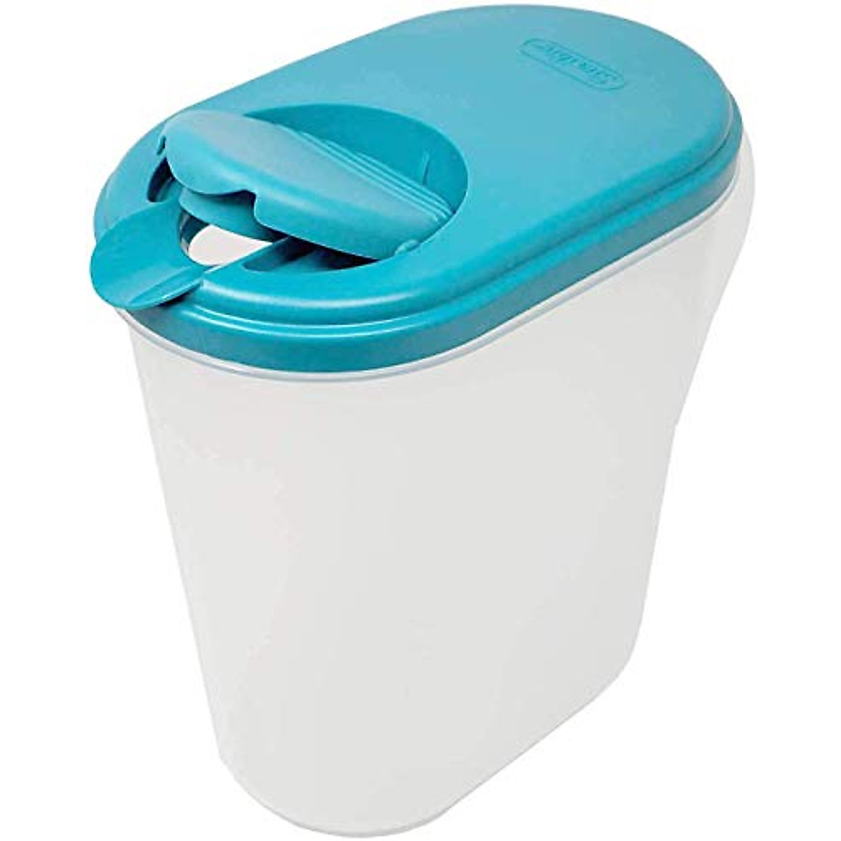 1 Gallon/3.8 Liter Slim Heavy Duty Plastic Measuring Pitcher with See Through Base, Leak Proof Spill Proof Lid w/Pivot Spout Lid, BPA-free -Ideal for mixing, storing and serving beverages