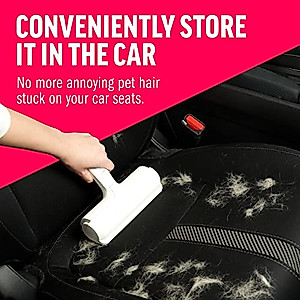 ChomChom Pet Hair Remover - Reusable Cat and Dog Hair Remover for Furniture, Couch, Carpet, Car Seats or Bedding - Portable, Multi-Surface Lint Roller and Fur Removal Tool
