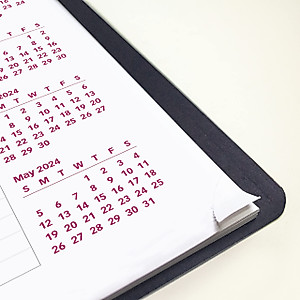 Brownline 2024 Essential Monthly Planner, 16 Months, September 2023 to December 2024, Twin-Wire Binding, 11" x 8.5", Black (CB1260.BLK-24)