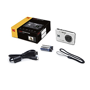 Kodak PIXPRO FZ45 Digital Camera + Black Point & Shoot Camera Case + Transcend 64GB SD Memory Card + Tri-fold Memory Card Wallet + Hi-Speed SD USB Card Reader + More! (White)