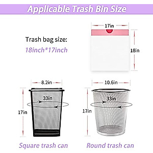 Small Trash Bag - 2.6 Drawstring Garbage Bags Bathroom Trash can Liners 10 Liters for Bedroom Bathroom Office Home 60 Counts