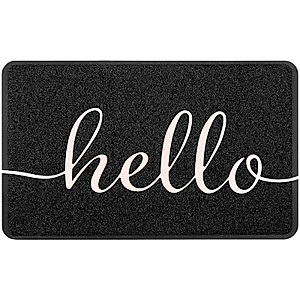 SoftDuo Door Mat Welcome Mat Indoor Outdoor Doormat Resist Dirt Rug Easy to Clean Entry Rug Durable Anti-Slip Entrance Mat Low-Profile Outside Floor Mat for Front Door, Entryway, Garage (30"x17.5")