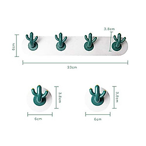 Cactus Wall Hooks, Coat Rack Wall Mounted Hanger Hat Hooks Robe Hook Entryway Wall Hangers Hooks Modern Decor Wall Decoration for Coats, Hoodies, Hats, Scarves, Purses, Bath Towels, Clothing