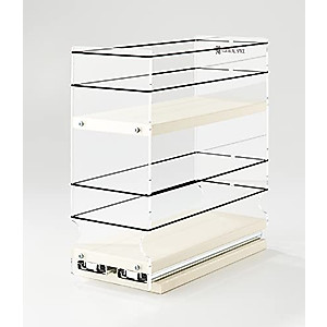Vertical Spice - 4x2x11 DC - Storage Organizer Drawer with 2 Tiers - Heavy Duty - Size: 4.6" Width x 10.75" Height x 10.6" Depth - MADE IN USA