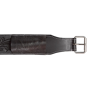 Acerugs PREMIUM WESTERN LEATHER BACK CINCH HORSE TACK DARK OIL with CONNECTOR STRAP (Standard)