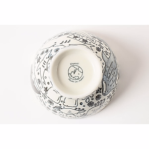 Mino ware Japanese Ceramics Rice Bowl Sea Creatures Matte Finish made in Japan (Japan Import) GBC003