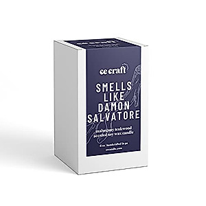 CE Craft Smells Like Damon Salvatore Candle - Bourbon + Vanilla Scented - Gift for Her, Celebrity Prayer Candle, Vampire Candle, Girlfriend Gift