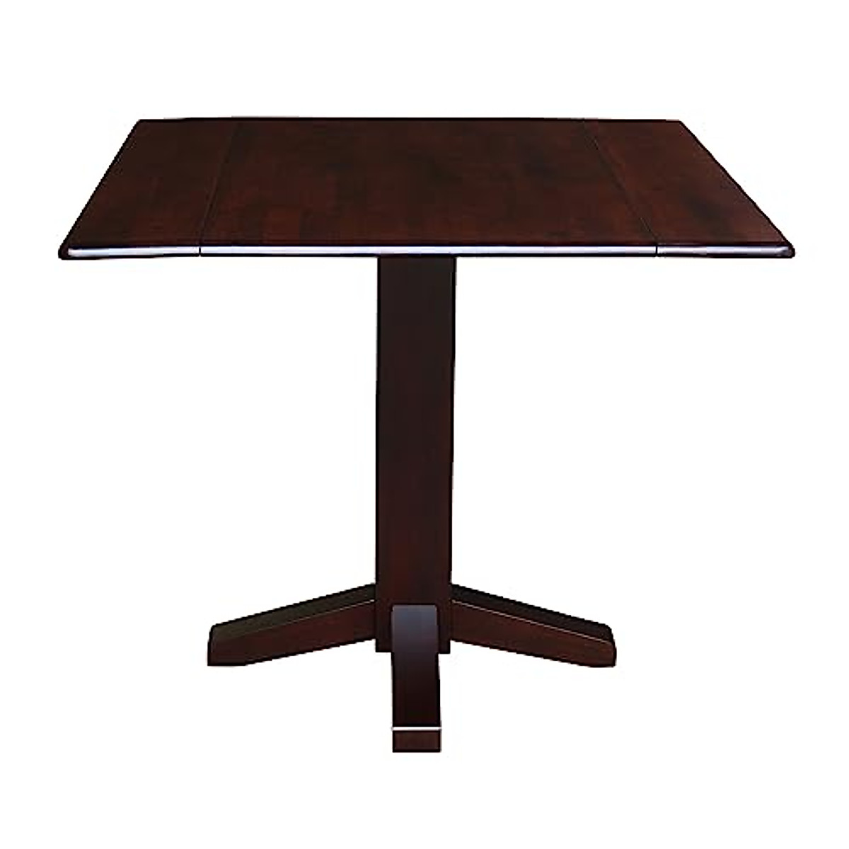 International Concepts Drop Leaf Dropleaf Table, Rich Mocha