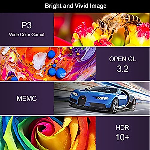 EUG Mini Projector for iPhone iPad Laptop, Outdoor Portable Projector 4K with WiFi Bluetooth, 2023 Android Smart Projector with Apps, Native 1080P LED Movie Video Projectors for Home Theater Office