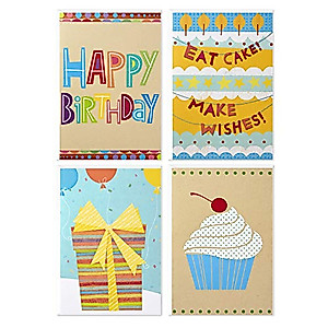 Hallmark Assorted Birthday Cards (Birthday Icons, 12 Cards and Envelopes)