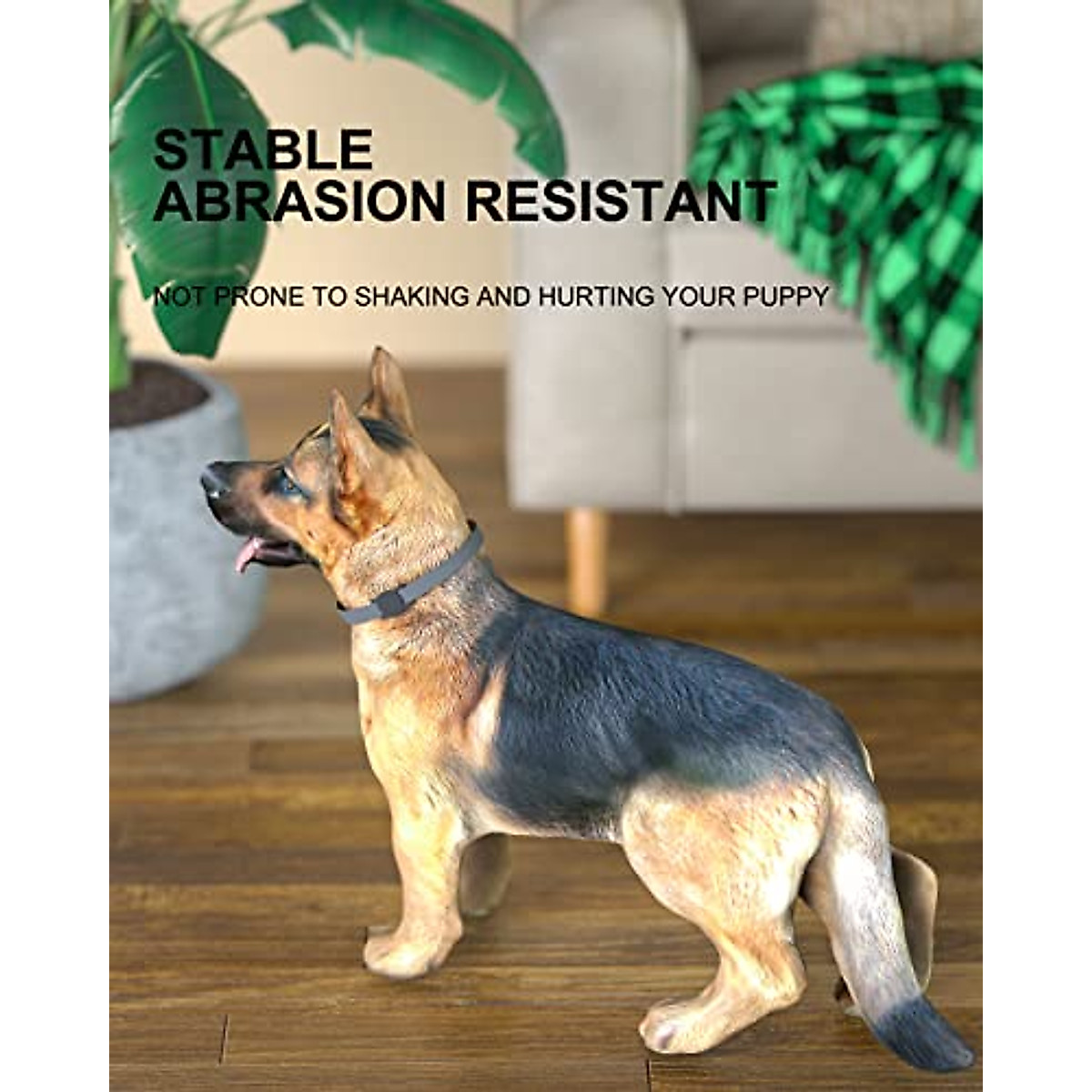 2 Pack Airtag Dog Collar Holder for Apple Tag, Air Tag Dog Collar Siulicone, Airtag Cat Collar, Anti-Lost Air Tag Case Holder Compatible with Cat Dog Collars Charms & Pets Accessories (Black&White)