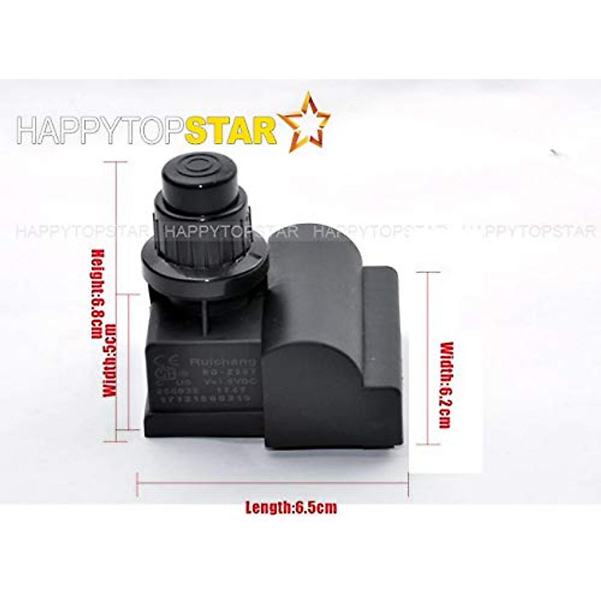 HAPPYTOPSTAR BBQ 03370 Spark Generator 7 Outlet AA Battery Push Button Ignitor Igniter for Amana, Uniflame, Surefire, Charmglow, Charbroil, Centro, Brinkmann, BBQ Pro, Bakers & Chefs Model Grills