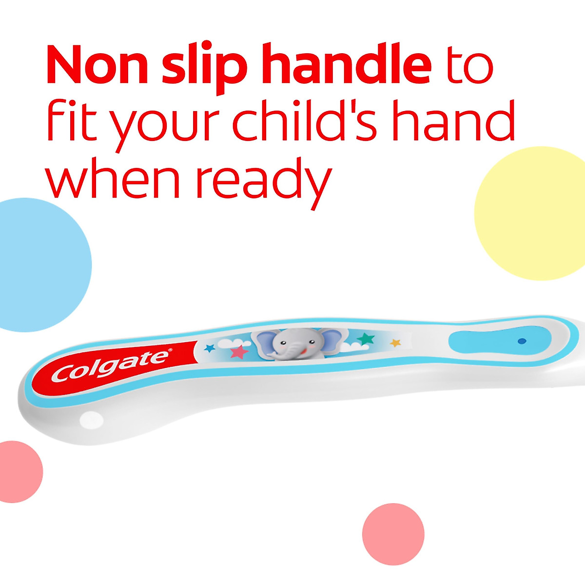 Colgate My First Baby and Toddler Toothbrush, Extra Soft Toothbrush, 6 Count