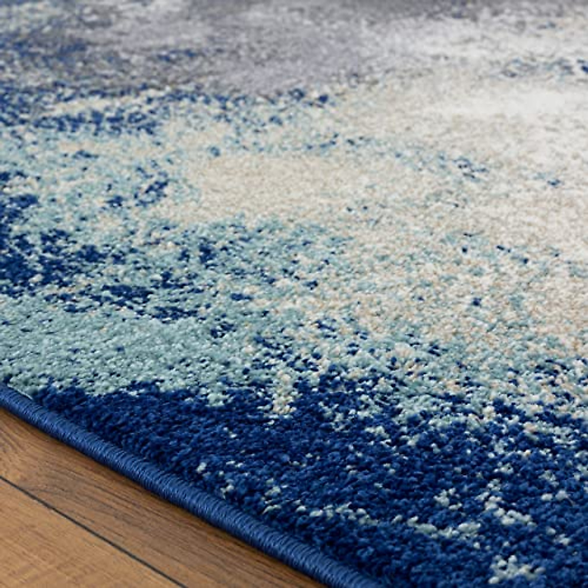 LUXE WEAVERS Rug – Modern Area Rug - 8445 Abstract Print, Blue / 8’ x 10’