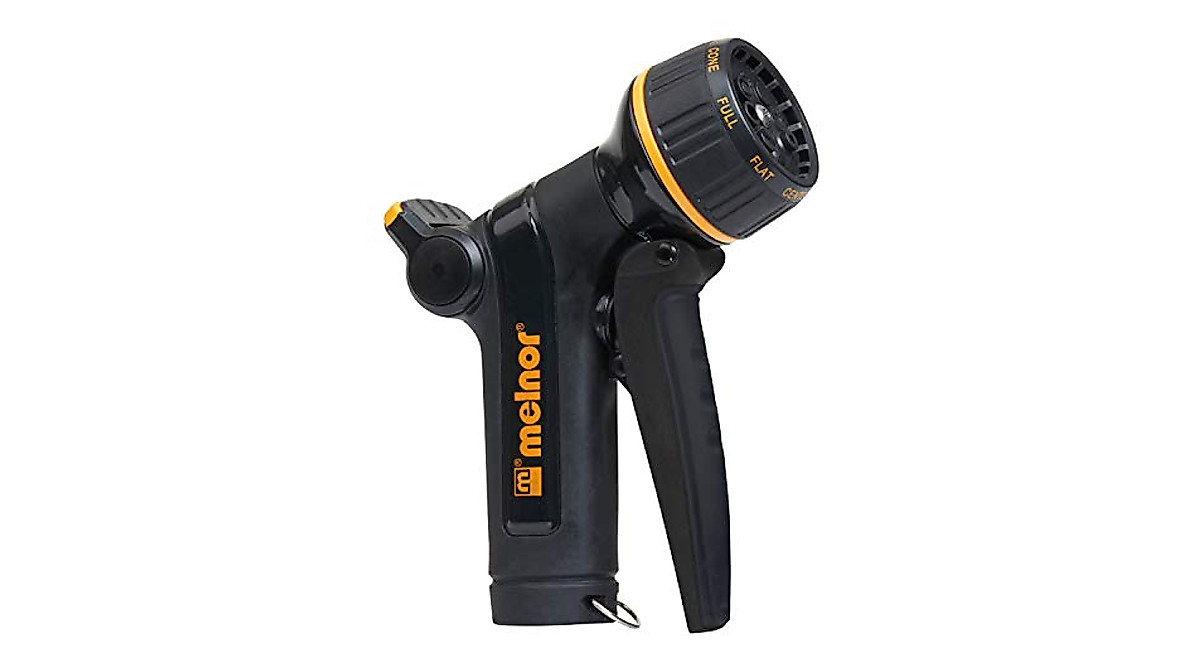 Melnor 65039-AMZ Metal Front Trigger Nozzle with QuickConnect Adapter