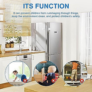 2 Pcs Child Safety Locks - Versatile Locks for Refrigerators, Cabinets, and Drawers - For Protecting Your Home
