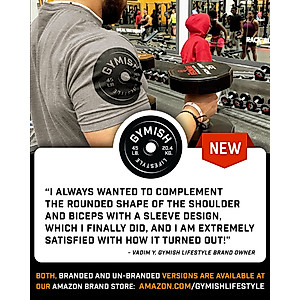 Shock The World Make It Happen Simple Weightlifting Workout Gym Tshirt (LG, Shock The World Warm Grey)