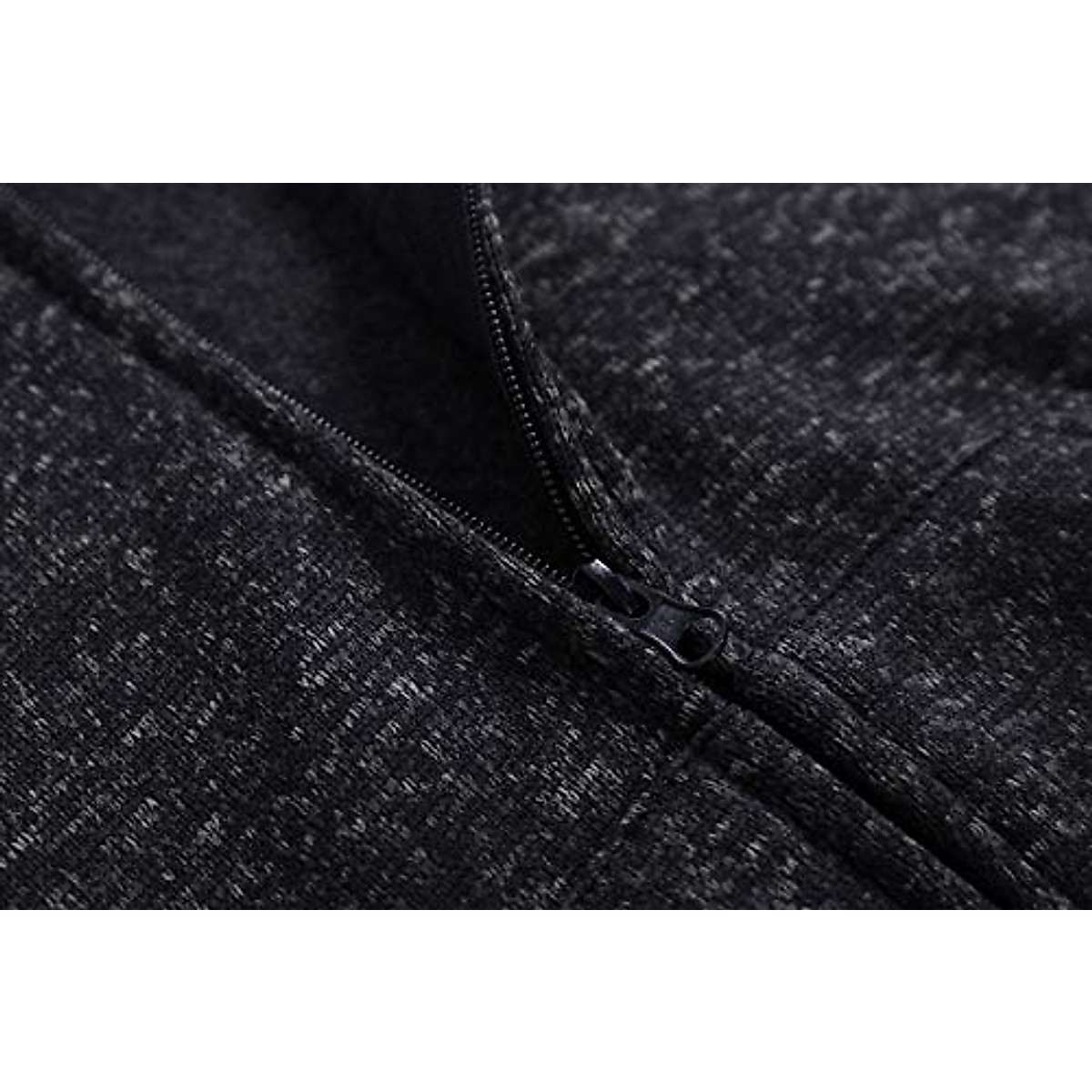 Monvecle Little to Big Boys' Fleece Long Sleeve Full Zip Hoodie Tracksuit Top + Sweatpant Jogger 2pcs Sets Black 7-8