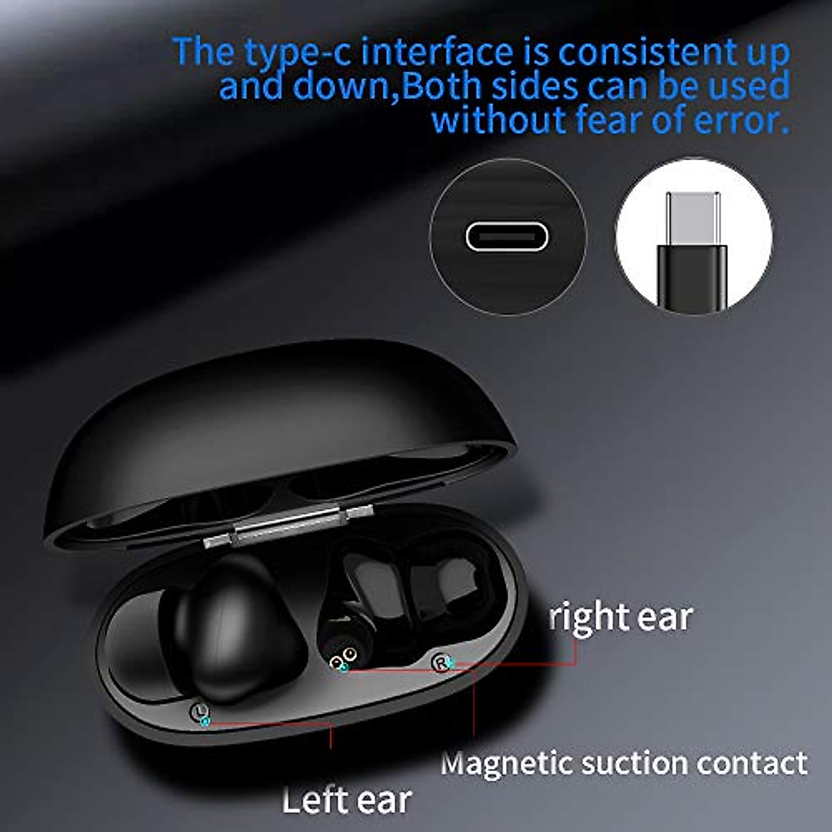 Rocxf Latest Upgrade Bluetooth 5.2 True Wireless Earbuds with Led Display Charging Case Waterproof Earbuds 30 Hours Playtime Built-in Mic Earbuds Hifi Premium Sound Headphones with Deep Bass for Sport