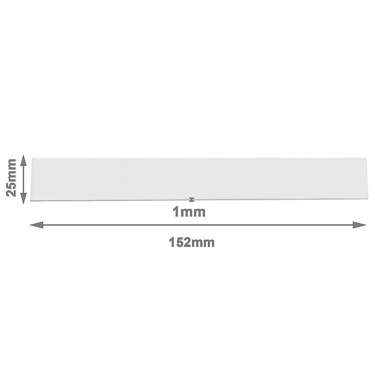 Micro Traders 5Pcs Pure Zinc Anode 99.995% Pure Zinc Sheet High Purity Zinc Electrode Strip for Science Lab Zinc Plating and Zinc Electroplating 1x25x152mm 19 GA