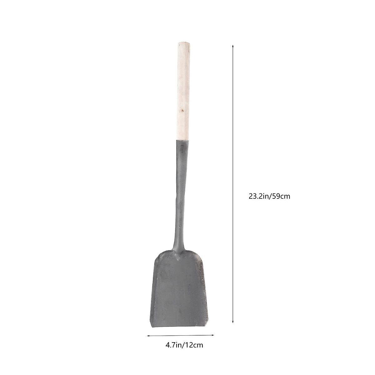 Cabilock Fireplace Shovel Long Wooden Handle Ash Coal Shovel Fireplace Scoop Ash Scoop Gardening Shovel Kitchen Tool
