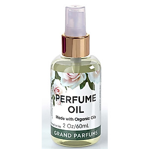 Grand Parfums CLEAN FRESH COTTON 2 Oz Perfume Spray On Fragrance Oil | Hand Blended with Organic and Essential Oils | Alcohol-Free and Preservative Free | Made to Order