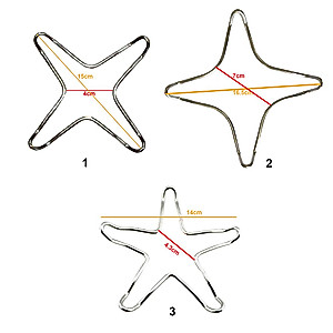 Pan Stand Gas Hob Stand Accessories Stainless Steel Trivet Cooking Kitchen Rack Stove Top Chrome Plated Pot Coffee Maker Support Universal(1)