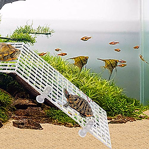 WEAVERBIRD 2Pcs Aquarium Divider Tray Plastic Grid Divider Tray Egg Crate for Aquarium Fish Tank Bottom Isolation, White