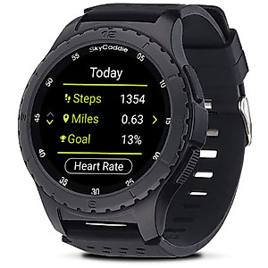 SkyCaddie LX5, GPS Golf Watch with Touchscreen Display and HD Color CourseView Maps, Black, Small
