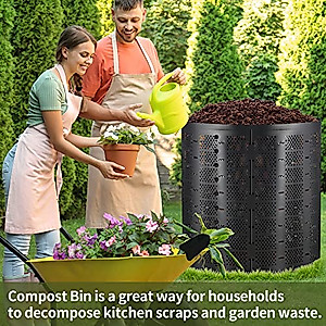 NULAOBA Outdoor Compost Bin , Farm Composter Bin Outdoor,Food Cycler Composter, 220 Gallon Garden Large Compost Bin,Expandable,Easy Assembling,