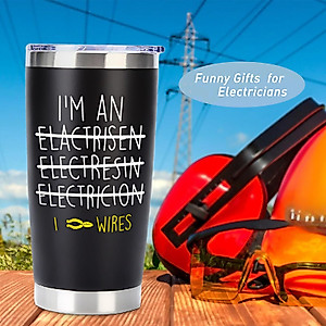 EchoMaven Electrician Gifts for Men - Funny, Cool Gifts for Electricians - 20oz Tumbler - I'm An Electrician