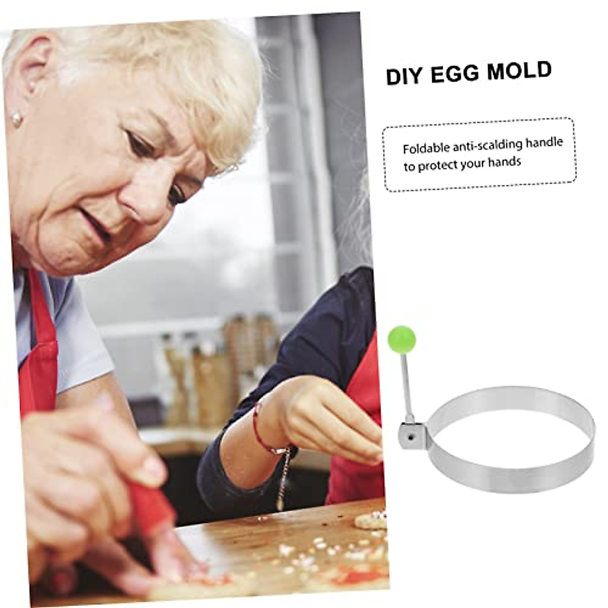 PRETYZOOM 10pcs Omelet DIY Egg Tartlet Egg Frying Egg for Frying Pie Round Cake Cake Baking Pancakes Egg Cooker Ring Multi Non Stick Frying Pans Egg Shaper