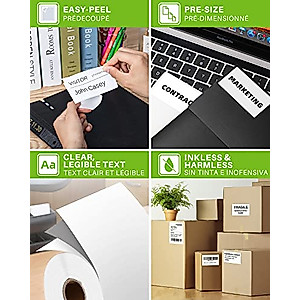 PHOMEMO - Replacement for DYMO 30256-2-5/16" X 4” Shipping Labels, Compatible with Rollo, DYMO Labelwriter 450, 4XL & Zebra Desktop Printers 8 Rolls/2400 Labels