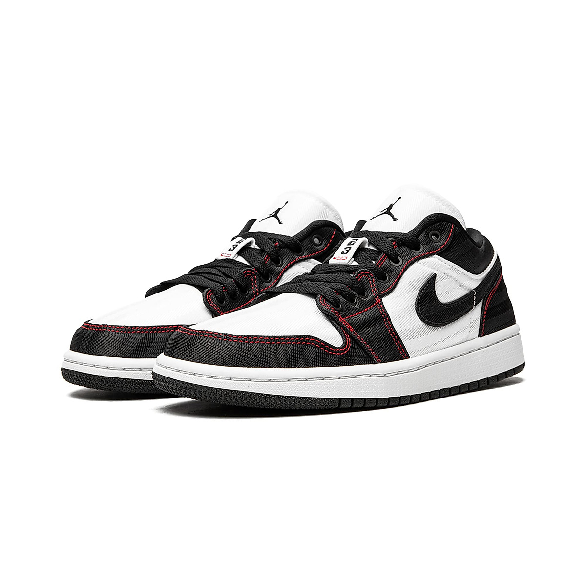 Nike Women's Jordan 1 Low SE Utility White/Black-Gym Red (DD9337 106) - 8