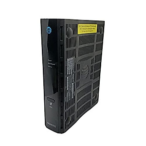 AT&T Ethernet BGW210 802.11b/g/n/ac 400mW Bonded VDSL2 Wireless Voice Gateway 4 x Gigabit Ports (ONT Required),Black